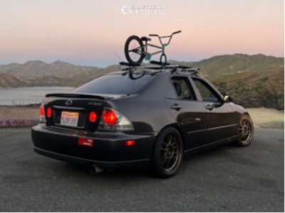2001 Lexus IS300 with 18x8.5 35 Konig Hypergram and 225/45R18 Sentury ...