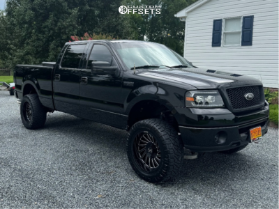2008 Ford F-150 Wheel Offset Aggressive > 1" Outside Fender Suspension ...