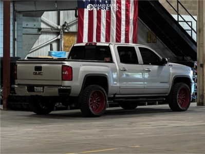 2018 GMC Sierra 1500 with 22x10 -19 Vision Riot and 33/12.5R22 Fury ...