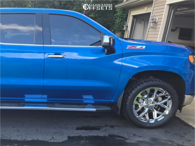2023 Chevrolet Silverado 1500 with 22x9 24 Impact Replicas Snowflake ...