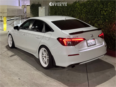 2026 Honda Civic with 18x9.5 38 Enkei Rpf1 and 265/55R18 Kenda Kaiser ...