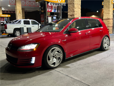 2015 Volkswagen GTI with 18x9.5 40 WatercooledIND Sb10 and 225/40R18 ...