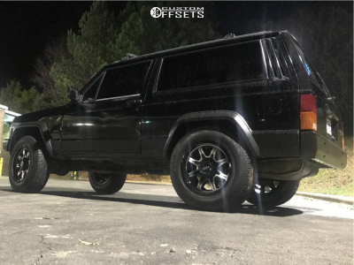 1996 Jeep Cherokee with 17x9 12 Ultra Menace and 265/65R17 Cooper ...