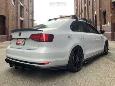 2017 Volkswagen Jetta with 18x8 35 OZ Racing Ultraleggera and 225/40R18 ...