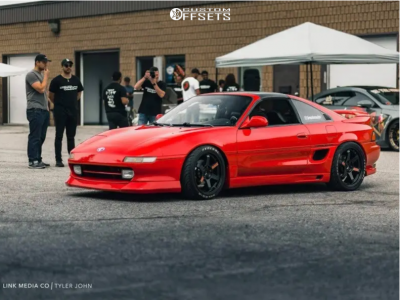 1991 Toyota MR2 with 17x7.5 40 Volk Te37 and 215/40R17 Federal 595 Rs ...