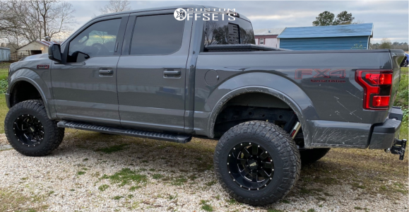 2018 Ford F-150 with 18x12 -44 Moto Metal Mo962 and 325/65R18 Nitto ...
