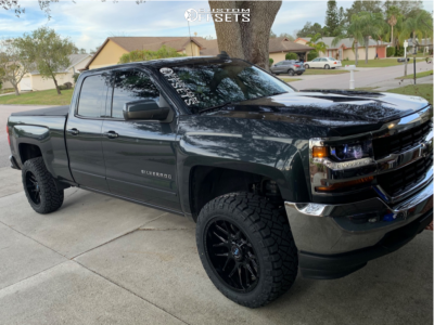 2019 Chevrolet Silverado 1500 with 20x10 -25 Motiv Offroad Magnus and ...