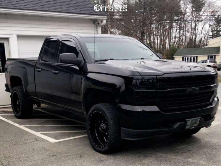 2016 Chevrolet Silverado 1500 with 22x10 -18 Moto Metal Mo986 and 305 ...