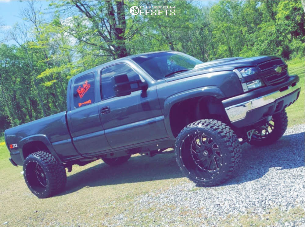2003 Chevrolet Silverado 1500 with 24x14 -76 Xtreme Force Xf8 and 35/15.5R24 Fury Offroad ...