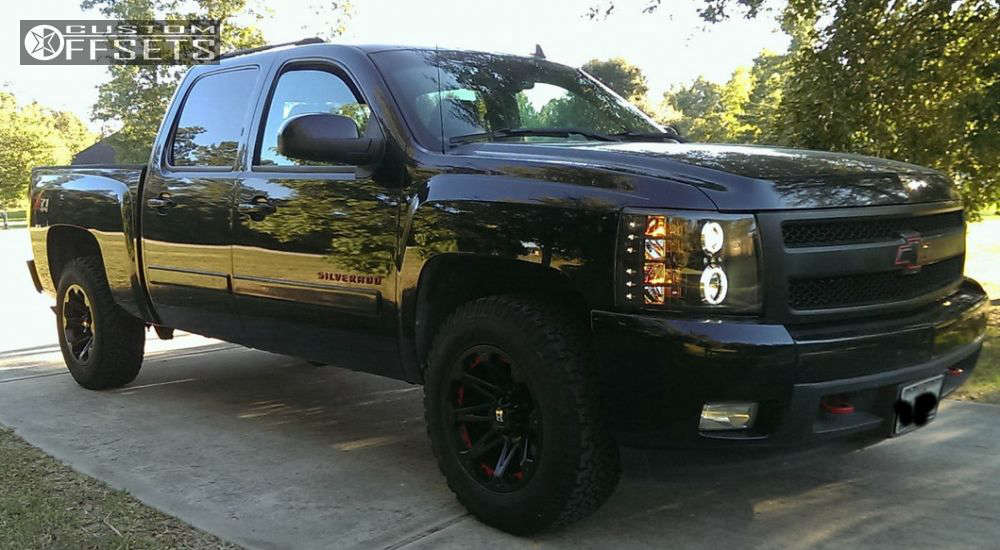2008 Chevrolet Silverado 1500 with 18x9 12 Ballistic Jester and 32/10 ...