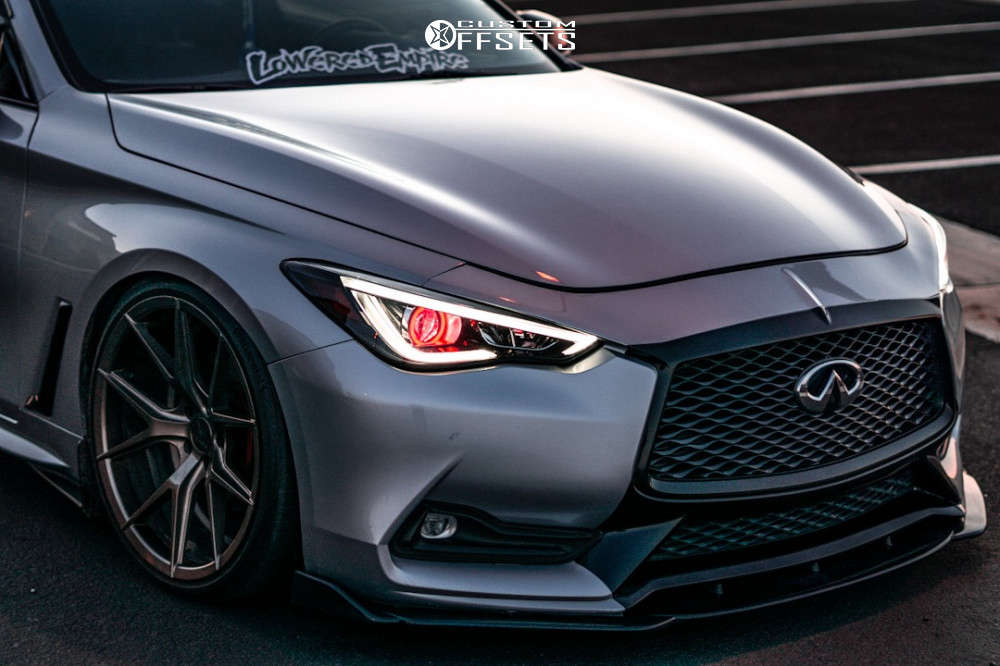 2017 INFINITI Q60 with 20x10.5 35 Verde Axis and 275/35R20 Continental ...