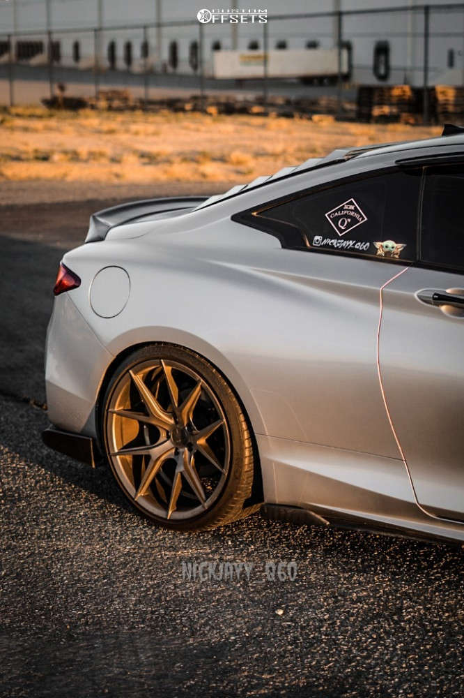 2017 INFINITI Q60 with 20x10.5 35 Verde Axis and 275/35R20 Continental ...