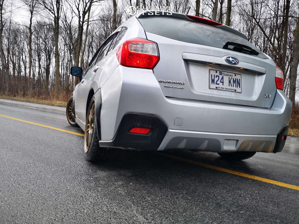 2014 Subaru XV Crosstrek with 18x8.5 38 Rota Svn and 225/40R18 Nankang Ns-ii and Coilovers ...