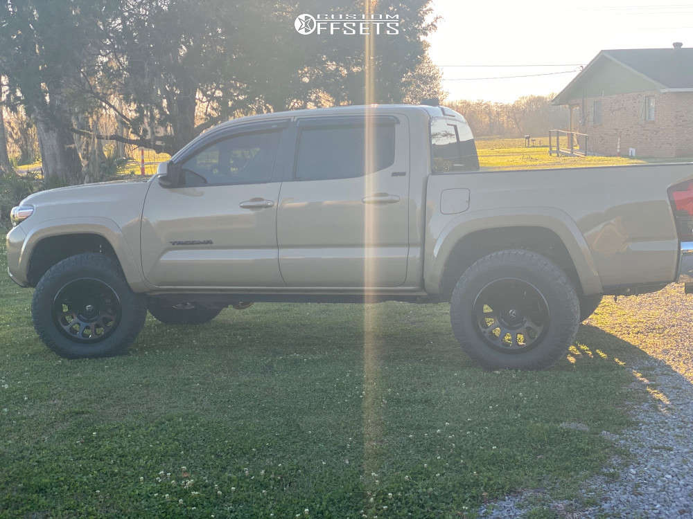 2018 Toyota Tacoma with 18x9 1 Fuel Vector and 275/65R18 Nitto Ridge ...