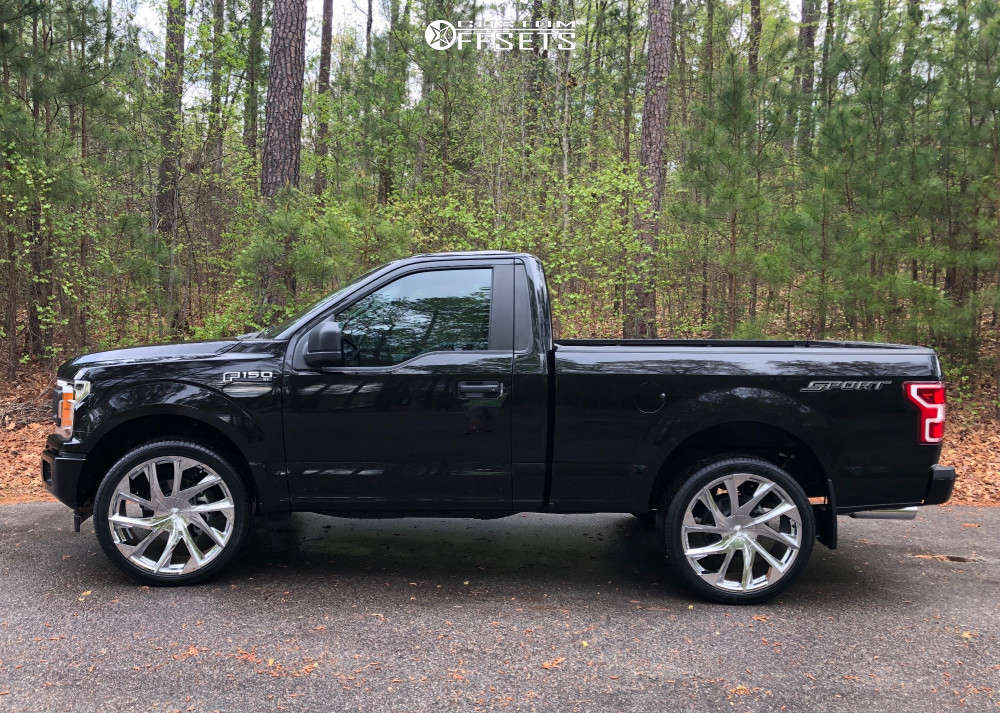 2019 Ford F-150 with 24x10 30 Lexani Ghost and 305/35R24 Lexani Lx ...