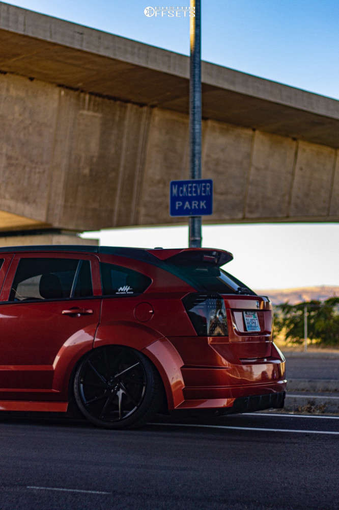 2008 Dodge Caliber with 20x9 30 Niche Invert and 245/35R20 Nitto Motivo ...