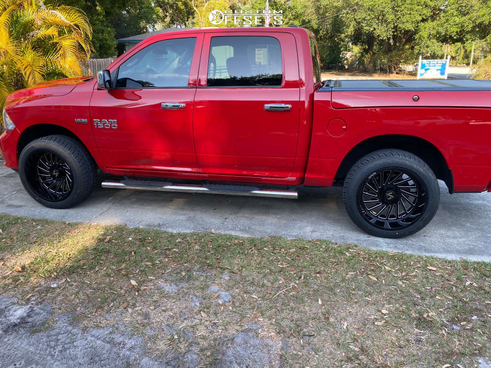 2018 Ram 1500 with 22x12 -51 ARKON OFF-ROAD Caesar and 305/45R22 Atturo ...