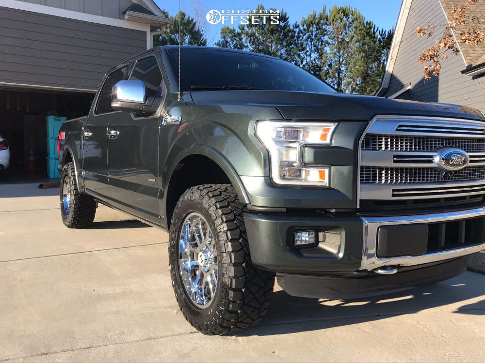 2015 Ford F-150 with 20x9 10 Hostile Gauntlet and 295/60R20 Nitto Ridge ...