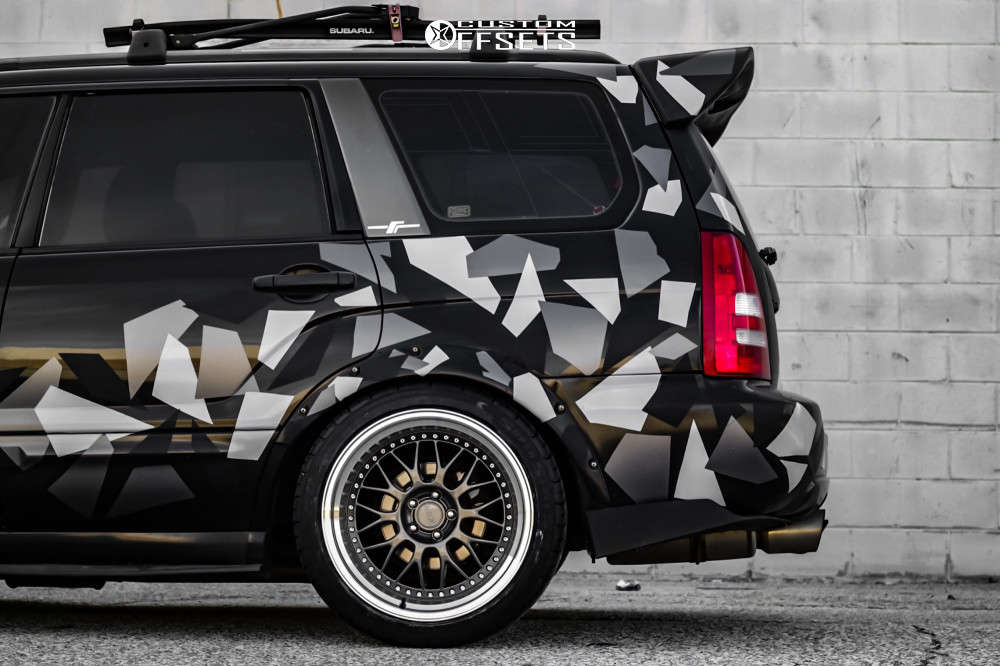 2003 Subaru Forester with 18x10.5 22 ESR SR01 and 265/35R18 Federal ...