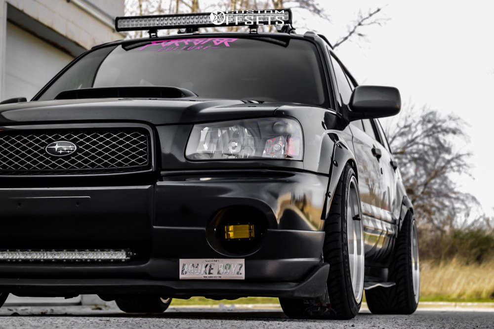 2003 Subaru Forester with 18x10.5 22 ESR SR01 and 265/35R18 Federal ...