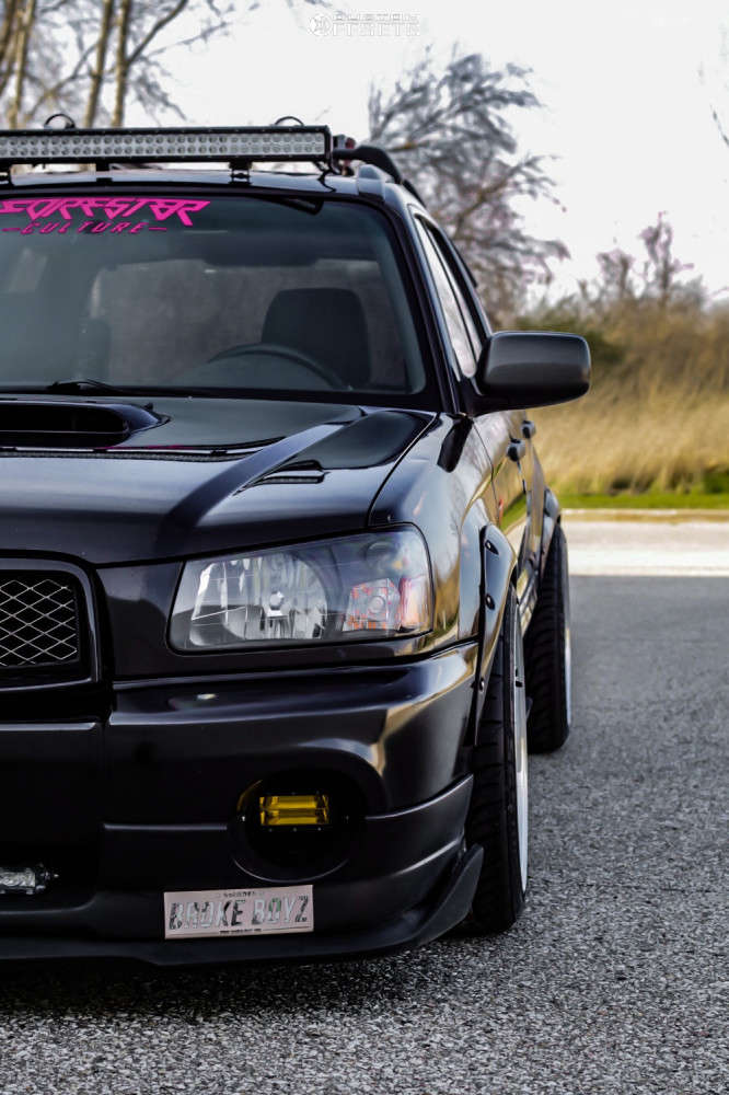 2003 Subaru Forester with 18x10.5 22 ESR SR01 and 265/35R18 Federal ...