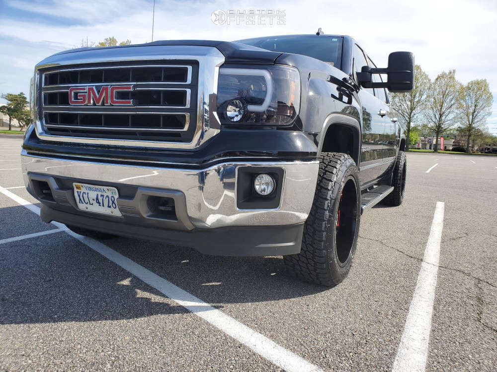 2014 GMC Sierra 1500 with 20x10 -25 Vision Fury and 275/55R20 Nitto ...