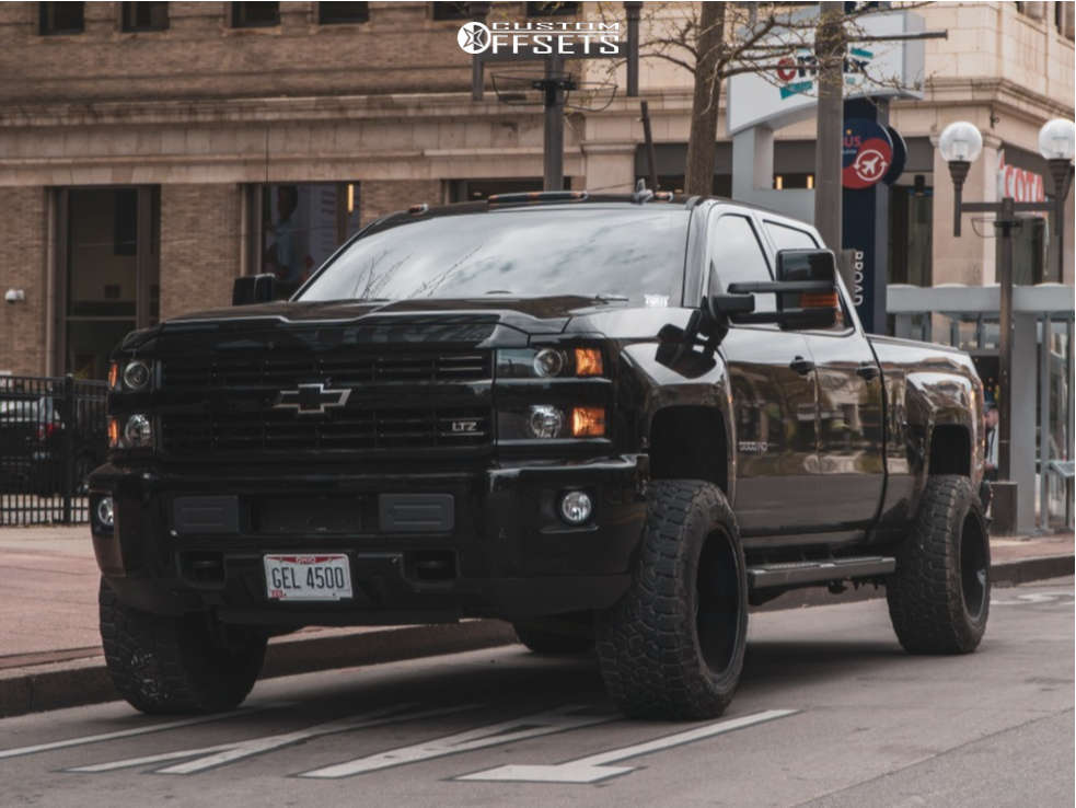 2016 Chevrolet Silverado 3500 HD with 20x12 -44 Hostile Fury and 305 ...