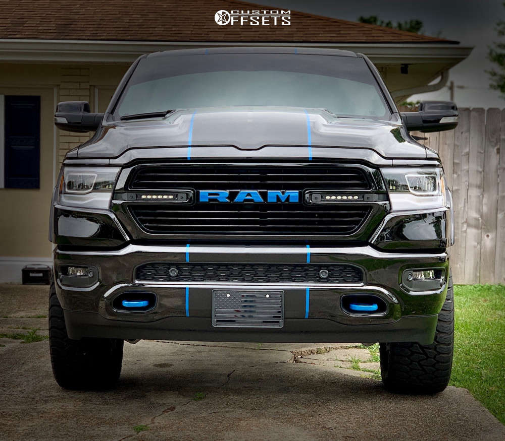 2020 Ram 1500 with 20x9 -8 Mayhem Cogent and 305/55R20 AMP Terrain ...
