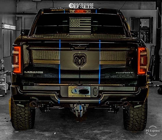 2020 Ram 1500 with 20x9 -8 Mayhem Cogent and 305/55R20 AMP Terrain ...