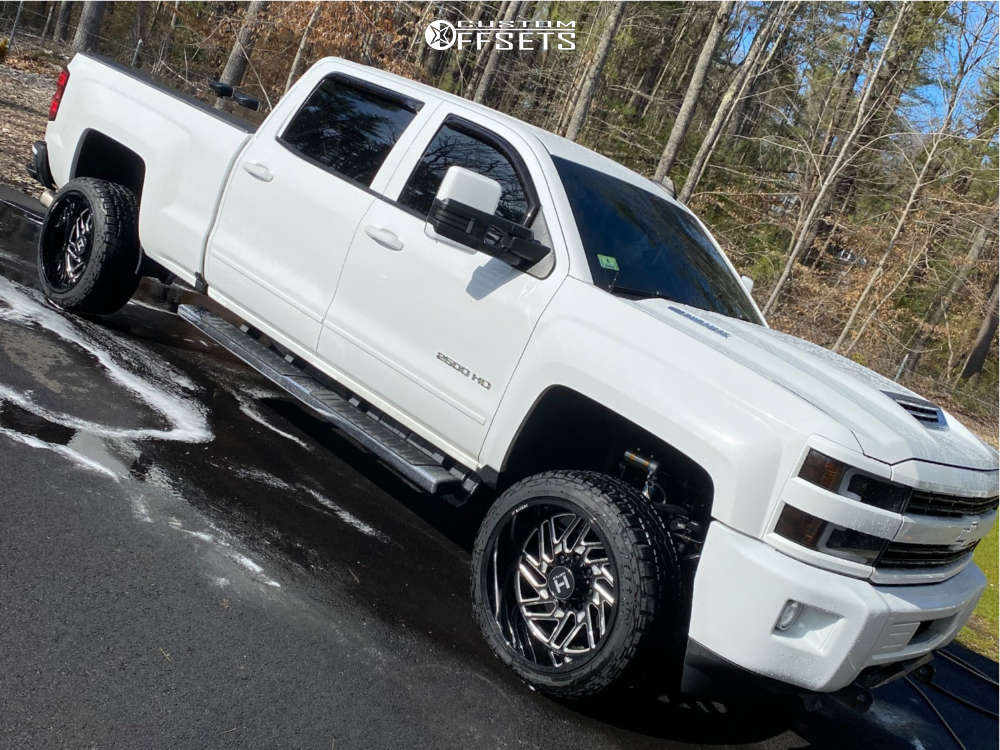 2017 Chevrolet Silverado 2500 HD with 22x12 -44 Hostile Jigsaw and 305 ...