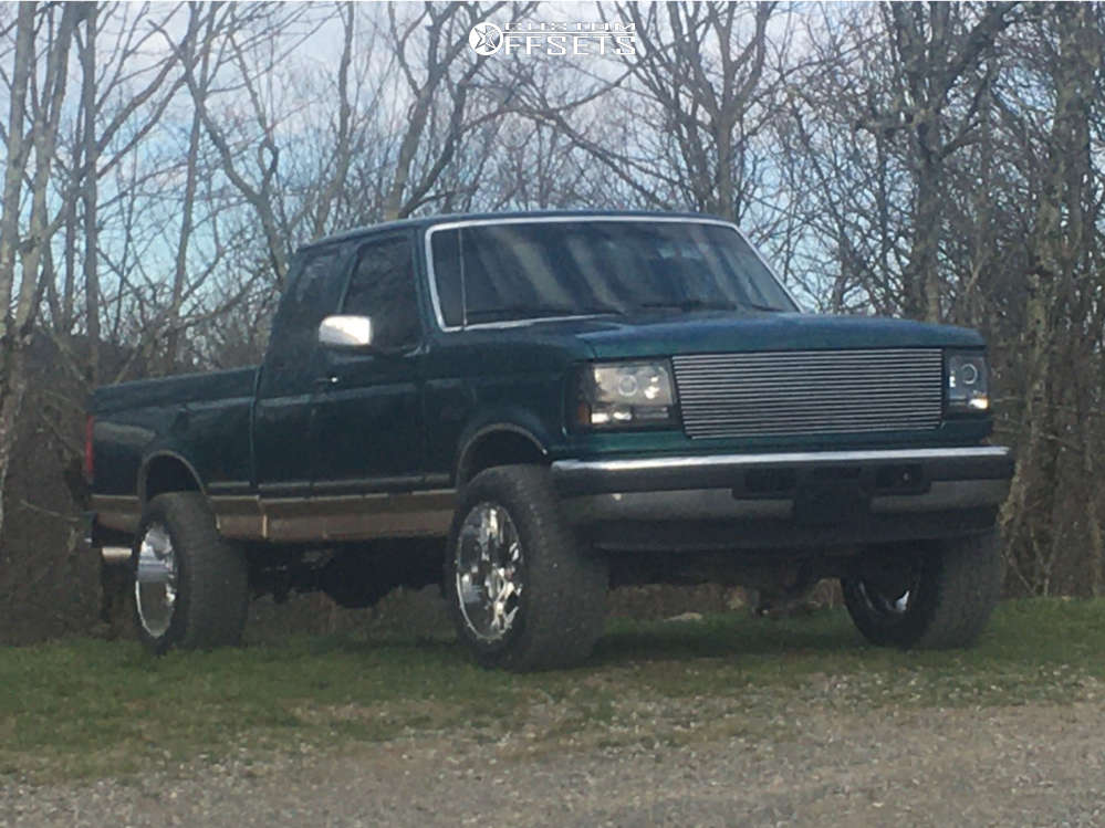 1996 Ford F-150 with 20x12 -51 Vision Sliver and 33/12.5R20 Milestar ...