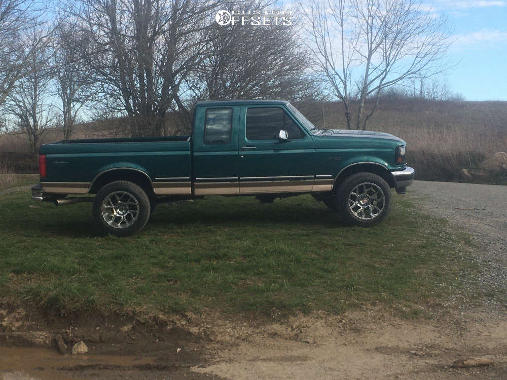 1996 Ford F-150 with 20x12 -51 Vision Sliver and 33/12.5R20 Milestar ...