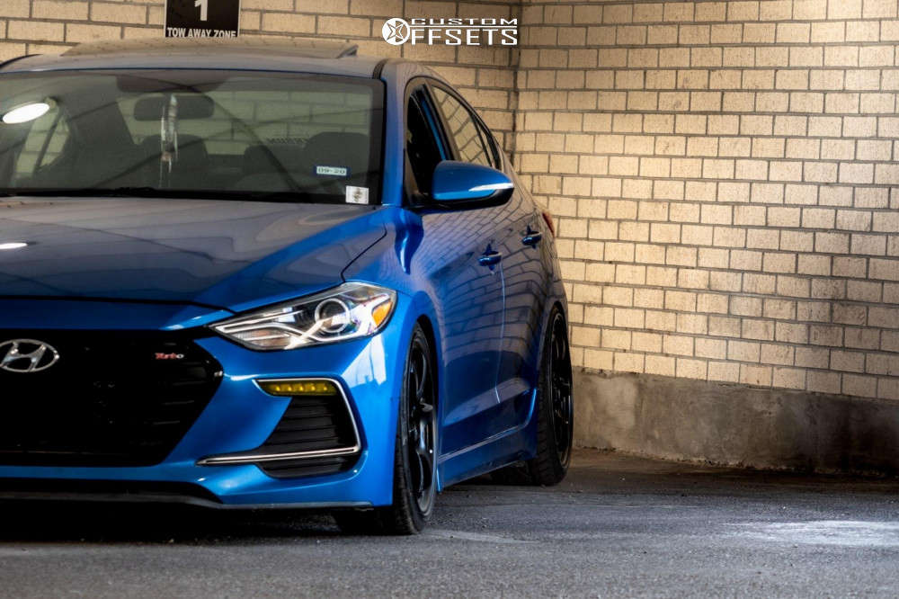 2018 Hyundai Elantra with 18x8.5 37 Gram Lights 57DR and 215/35R18 ...