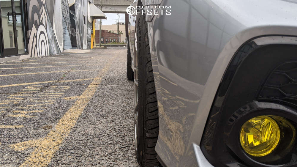 2018 Honda Civic with 18x9.5 35 ESR Rf1 and 245/40R18 General G-max As ...