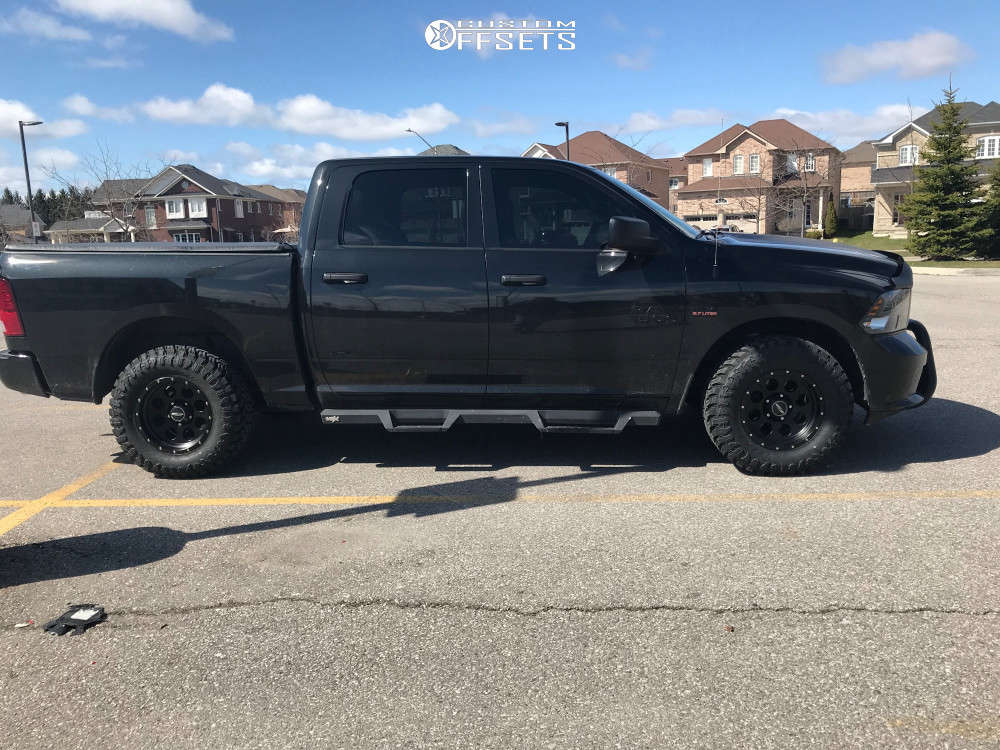 2017 Ram 1500 with 17x9 -6 Pro Comp Series 45 and 33/12.5R17 Atturo ...