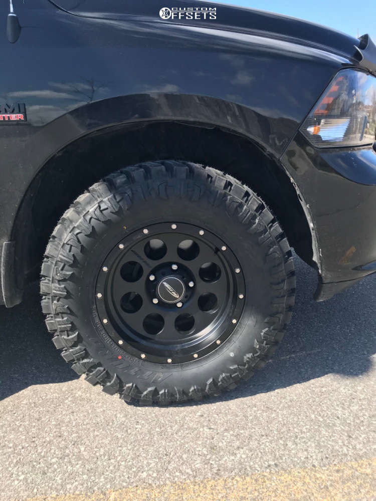 2017 Ram 1500 with 17x9 -6 Pro Comp Series 45 and 33/12.5R17 Atturo ...