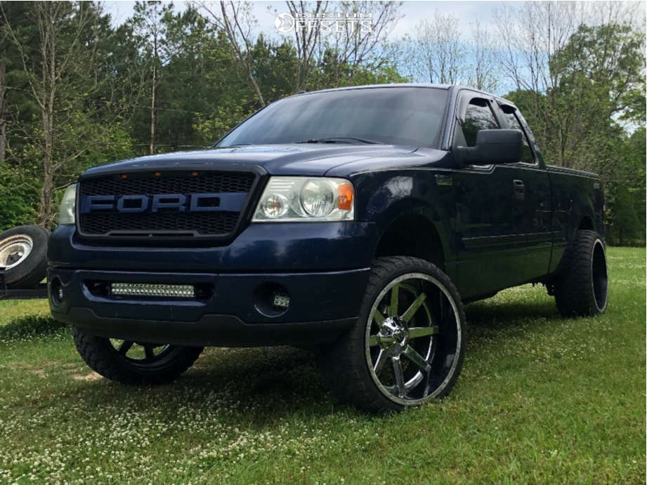 2008 Ford F-150 with 24x12 -44 Fuel Maverick D260 and 33/12.5R24 ...