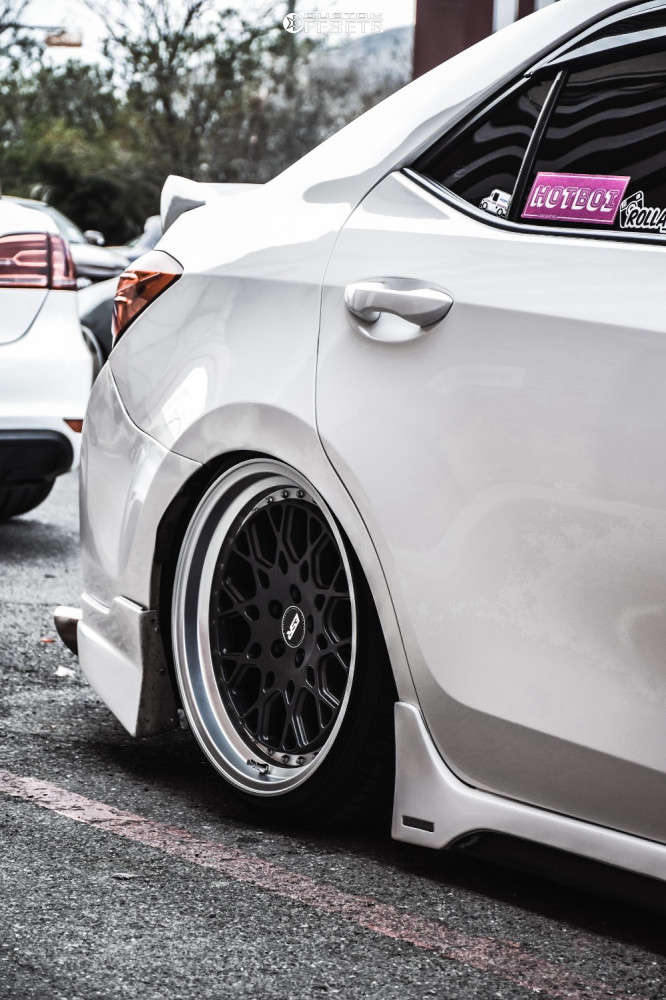 2014 Toyota Corolla with 18x9.5 35 ESR Cs3 and 215/35R18 Landsail Clv1 ...