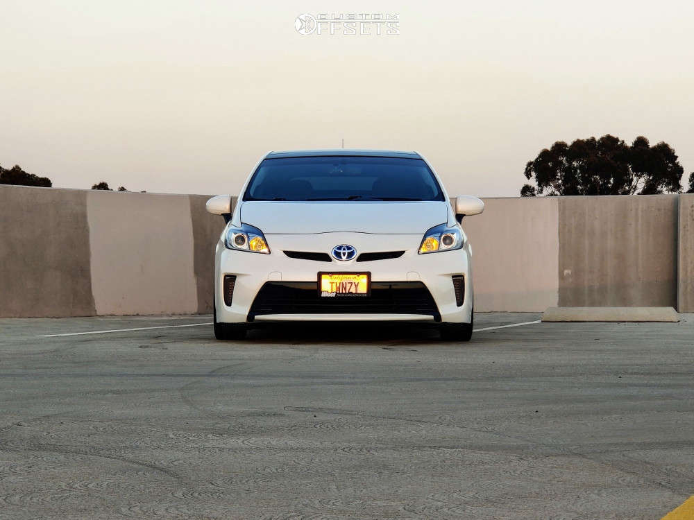 2012 Toyota Prius with 18x8 33 Volk Ce28n and 215/40R18 Nankang NS-25 ...