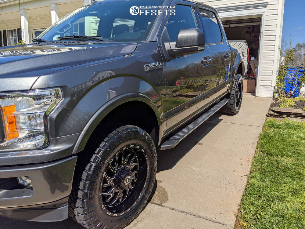2018 Ford F-150 with 20x9 18 TIS 544BM and 33/11.5R20 Nitto Ridge ...