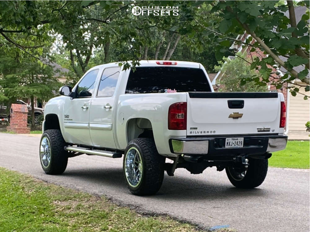 2012 Chevrolet Silverado 1500 with 22x12 -44 Axe Offroad Hades and 35/ ...