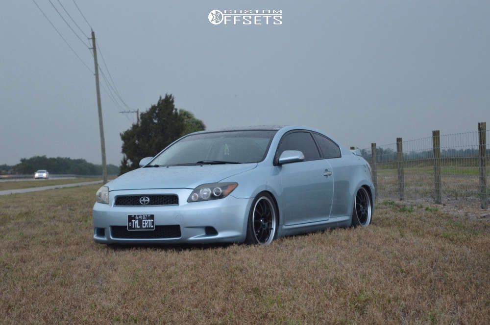 2007 Scion TC with 18x7.5 38 Enkei J10 and 225/40R18 Goodyear All ...