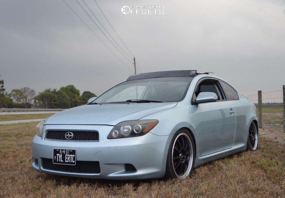 2007 Scion TC with 18x7.5 38 Enkei J10 and 225/40R18 Goodyear All ...