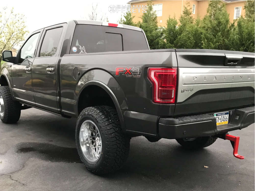 2015 Ford F-150 with 20x12 -44 Hostile Blaze and 35/12.5R20 Falken Wildpeak At3w and Suspension ...