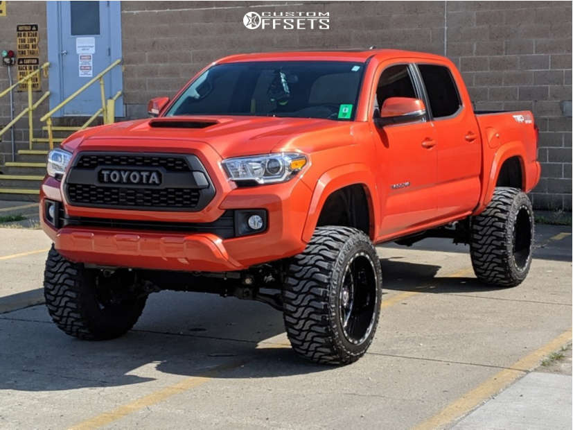2016 Toyota Tacoma with 20x12 -44 TIS 544BM and 33/12.5R20 Federal ...