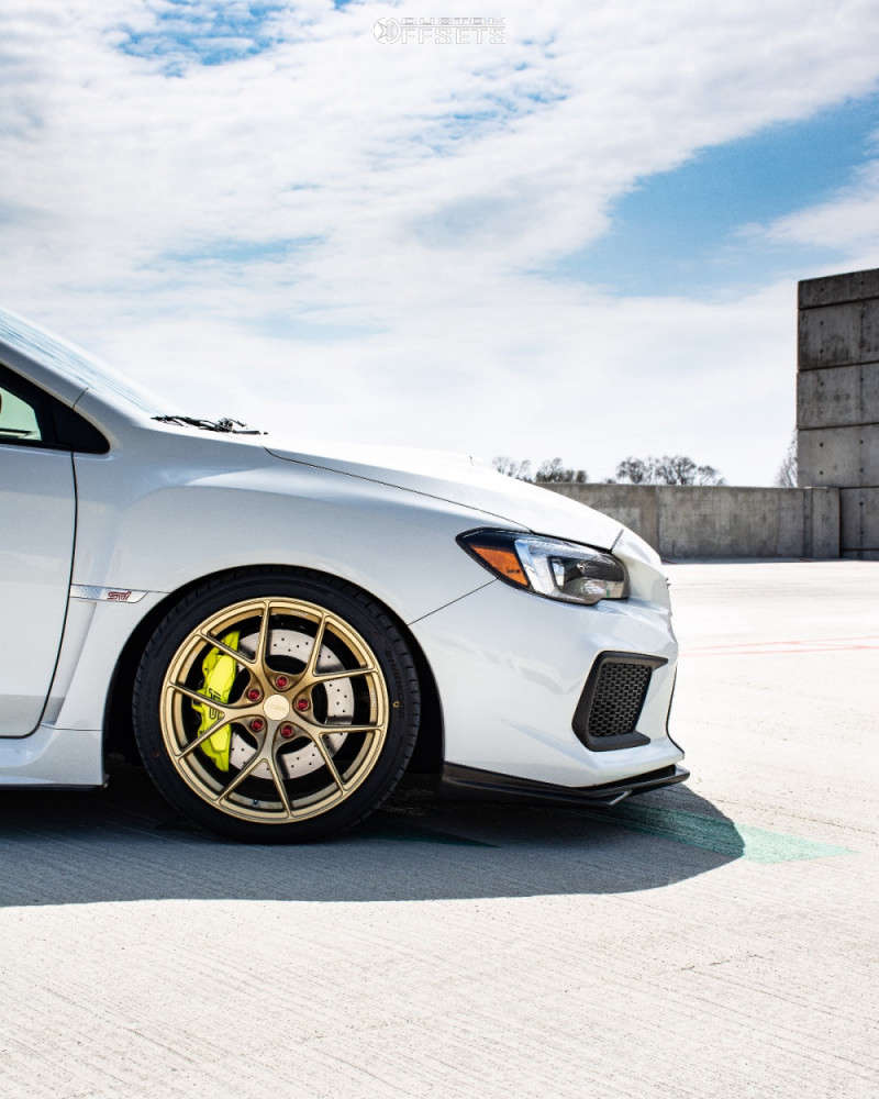 2019 Subaru WRX STI with 18x9.5 40 Titan7 Ts-5 and 255/35R18 Hankook ...