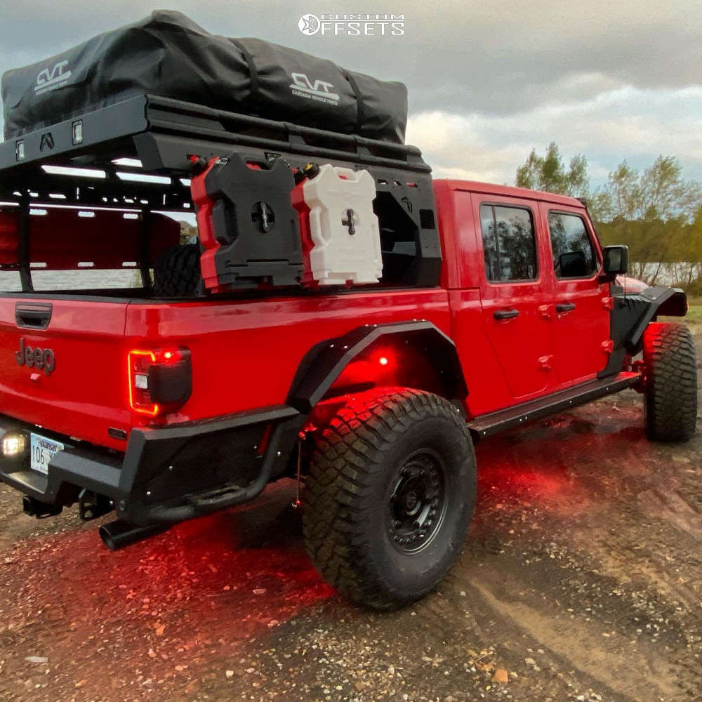 2020 Jeep Gladiator with 17x9.5 -18 Black Rhino Armory and 39/13.5R17 ...