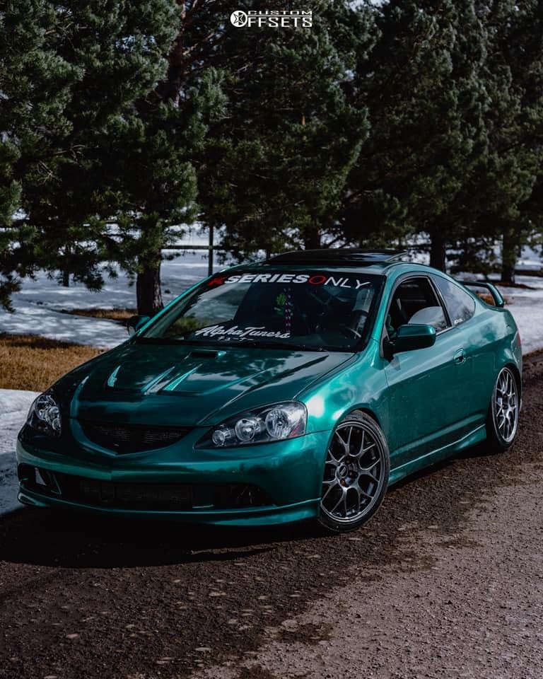 2006 Acura RSX with 18x8.5 38 BBS Mr and 225/40R18 Antares Ingens A1 ...