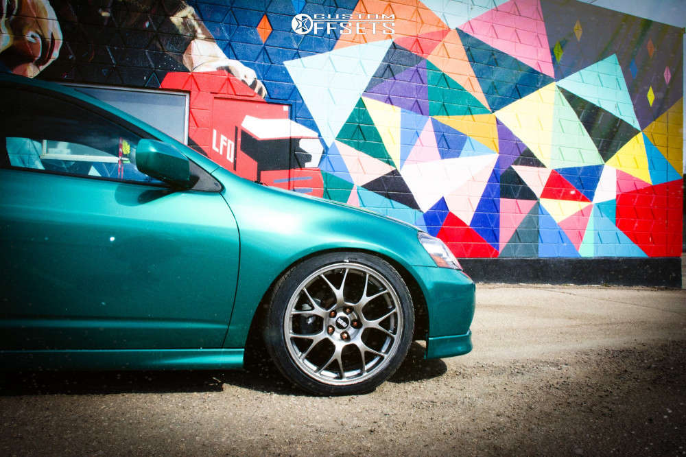 2006 Acura RSX with 18x8.5 38 BBS Mr and 225/40R18 Antares Ingens A1 ...