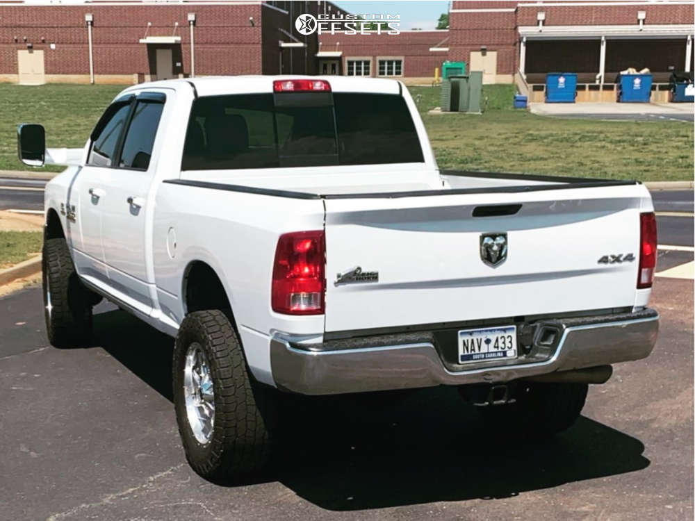 2016 Ram 2500 with 20x9 1 Fuel Cleaver and 35/12.5R20 Cooper Discoverer ...